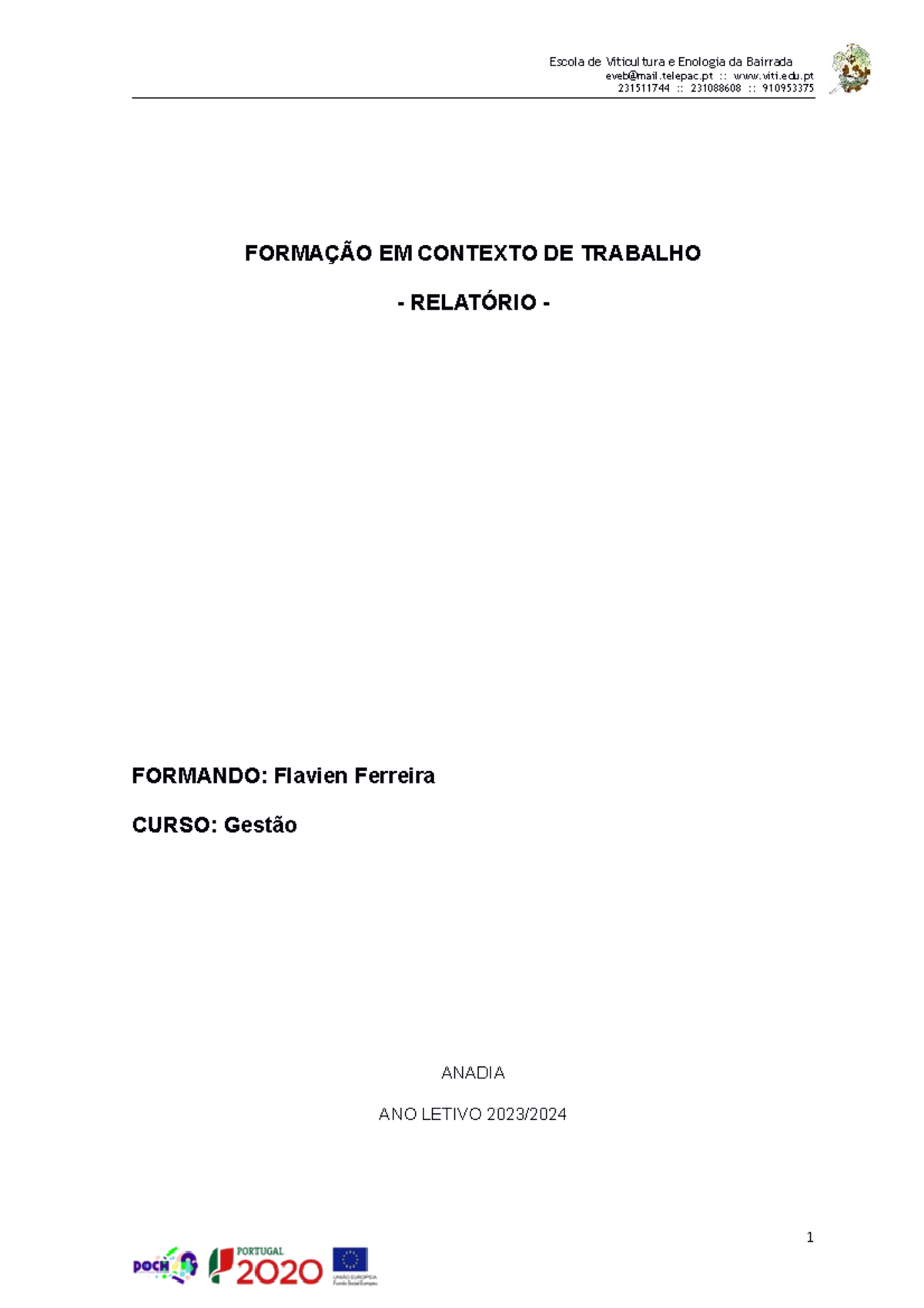 Relatório FCT modelo - d3d3 - eveb@mail.telepac :: viti.edu 231511744 ...