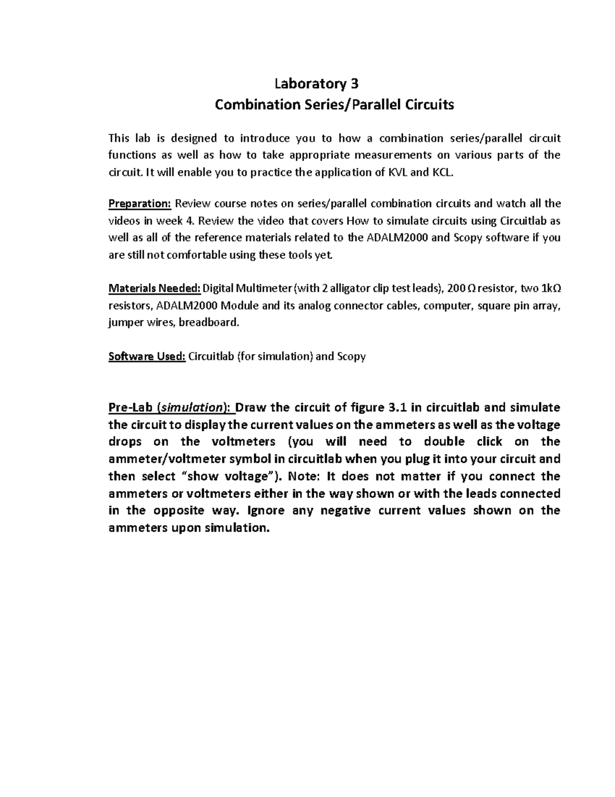 Laboratory 3 - Shweta Bhosale - Laboratory 3 Combination Series ...