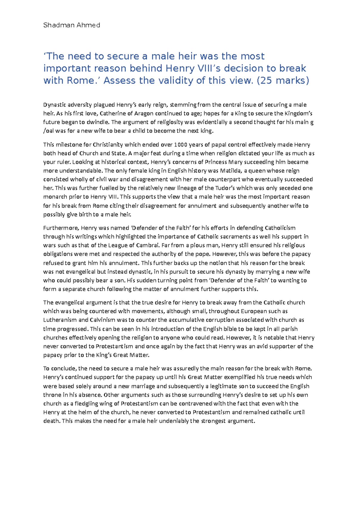 ‘The need to secure a male heir was the most important reason behind ...