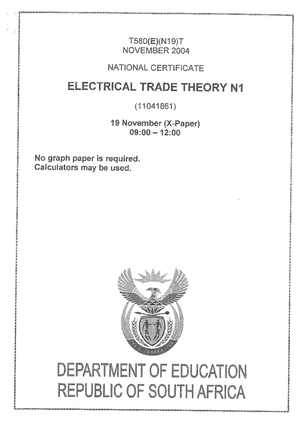 N4 Electrotechnics - Notes from the department - REPORT 191 PROGRAMMES ...