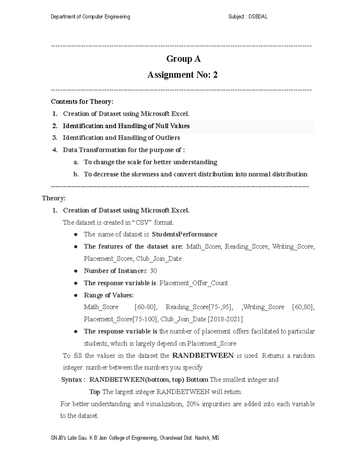 Part A Assignment No 2 567c941e7041145 cdc2babc9982217 ac - Group A ...