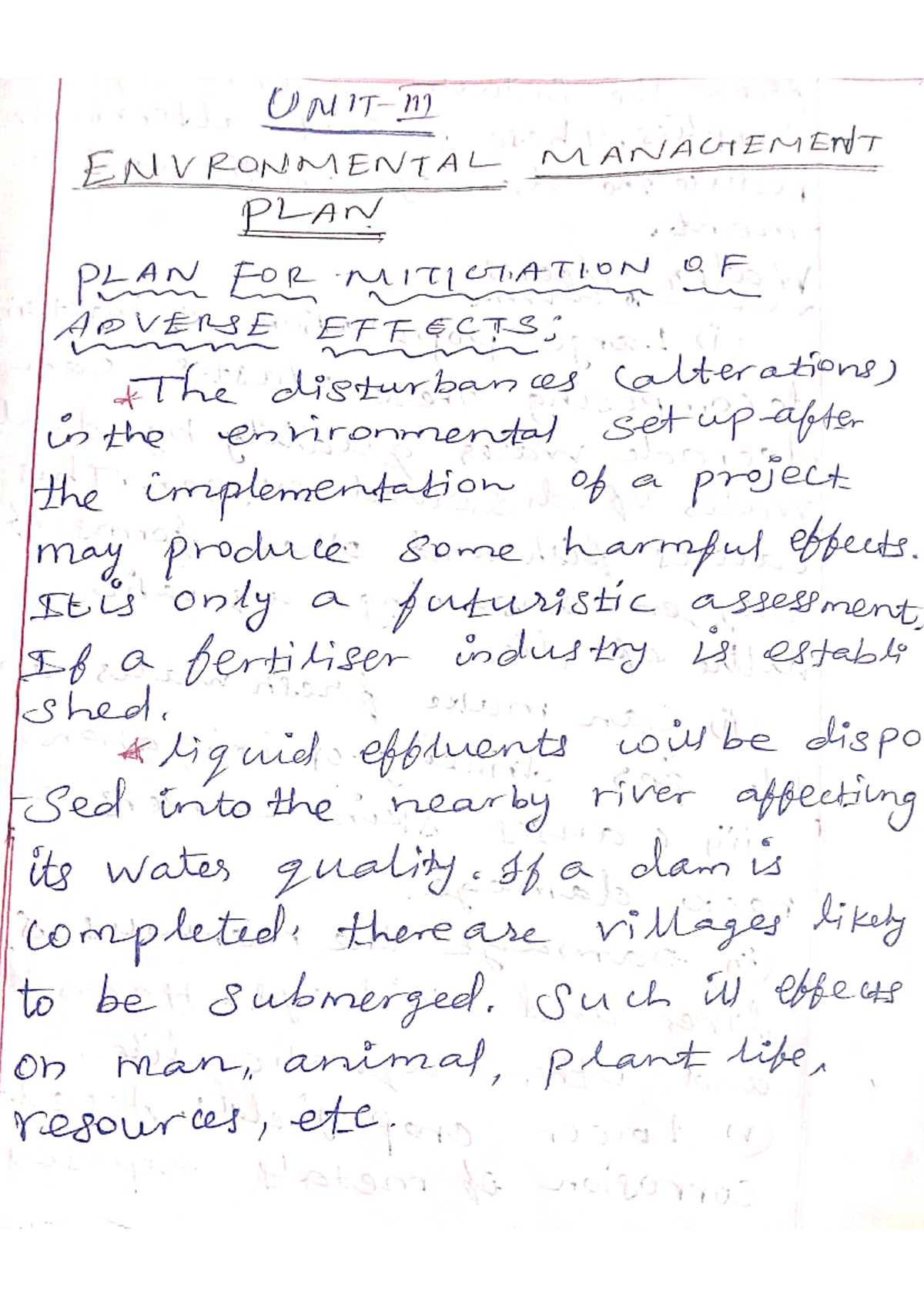 ESI .3 unit - Super notes - Environmental social impact assessment ...