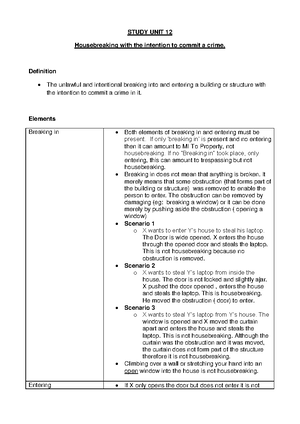 Study unit 3 extortion - Lecture notes 1 - Warning: TT: undefined ...