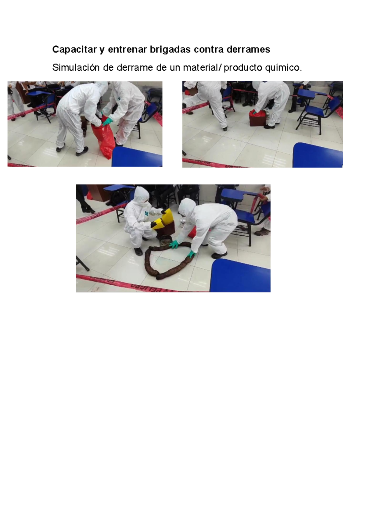 Capacitar y entrenar brigadas contra derrames - Seguridad y prevención ...