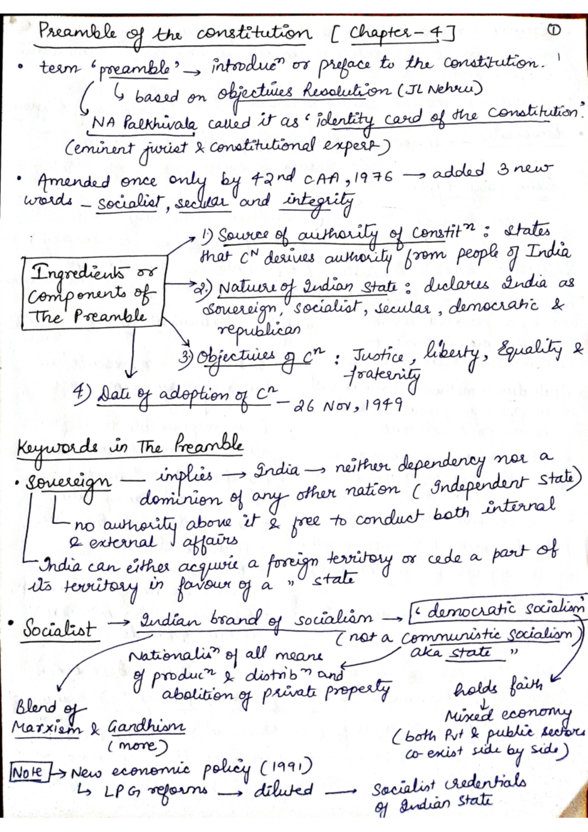 Preamble - Bachelor of Arts - For more notes and pdf follow on ...