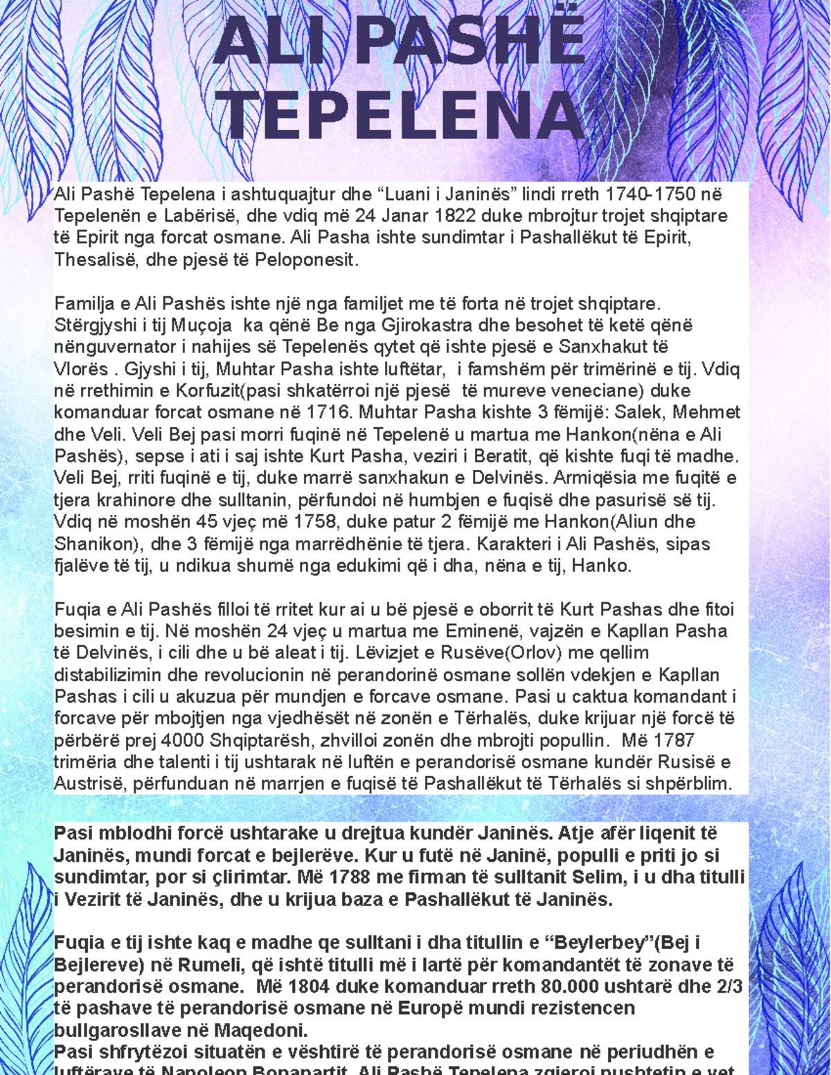 Ali pash Ë tepelena - Not specific material! - ALI PASHË TEPELENA Ali ...