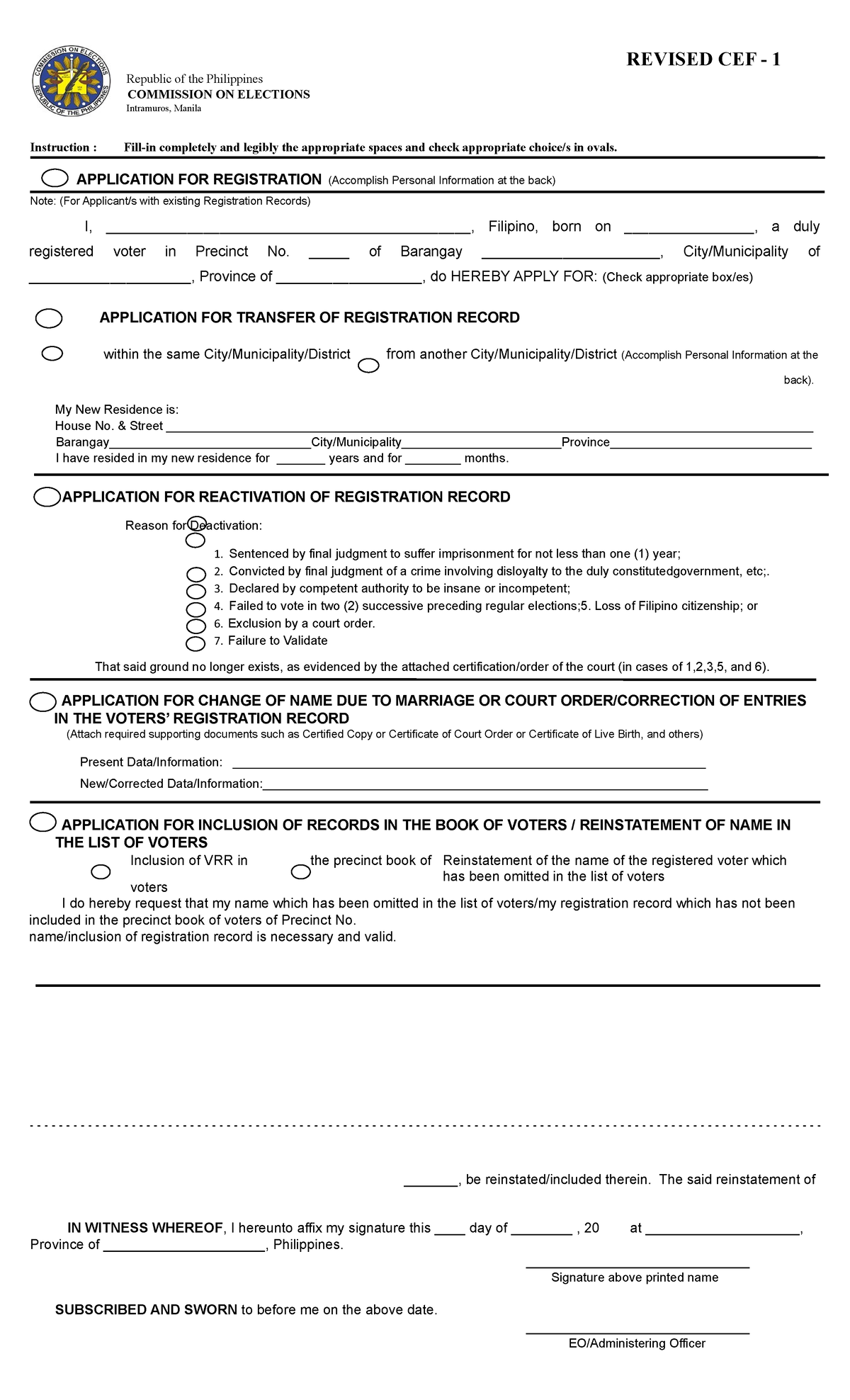CEF1 Revised fillable - N/A - Filipino - ISAT - Studocu