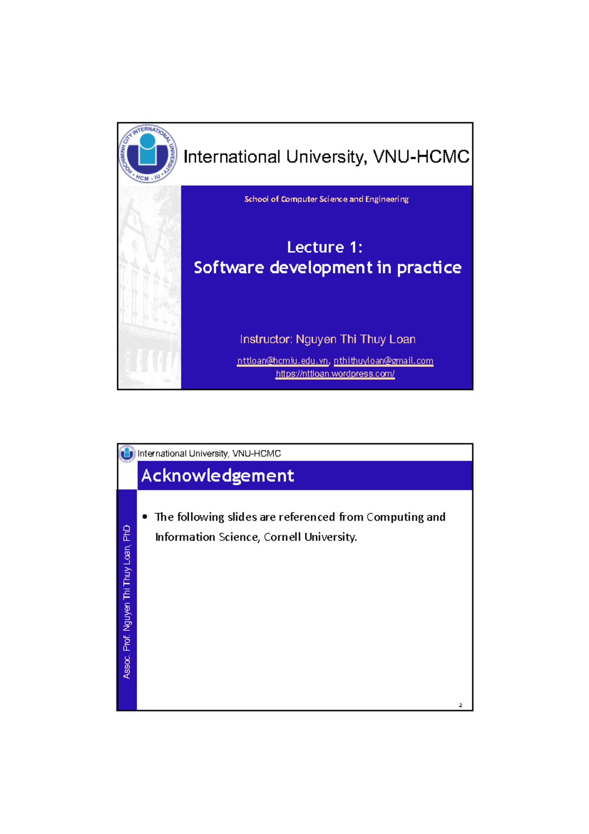 Lecture 1 Software development in practice - Lecture 1: Software development in practice School ...