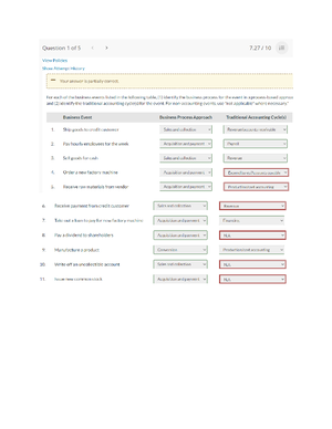 ACC 315 3-2 Quiz - Course is over accounting information system and how ...