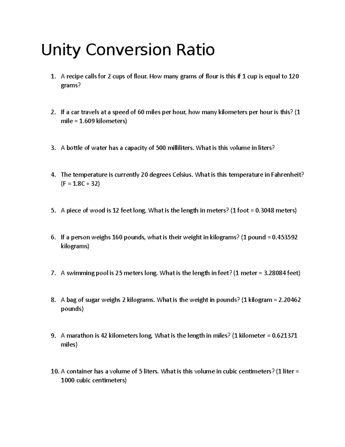 Unity Conversion Ratio - How many grams of flour is this if 1 cup is ...