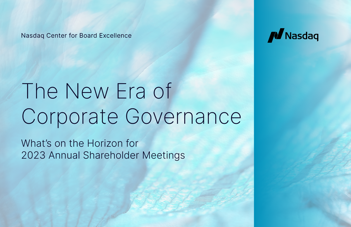 The New Era of Corporate Governance - The New Era of Corporate ...