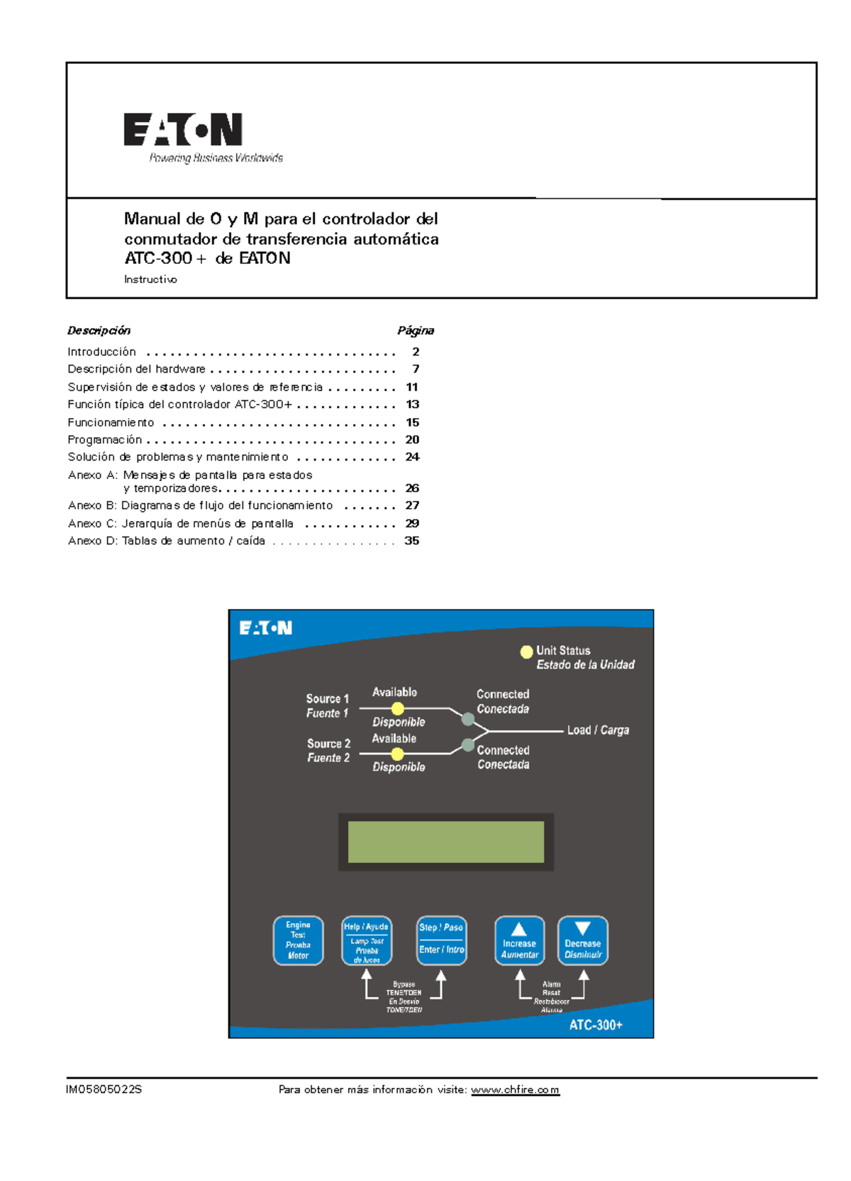 Im05805022 s atc 300 plus op manual sp - IM05805022S Para obtener más ...