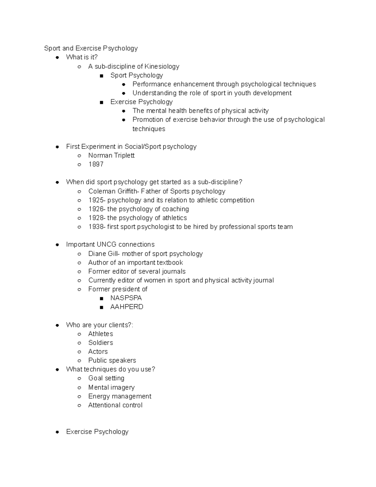 2. Sport and Exercise Psychology - Sport and Exercise Psychology What ...