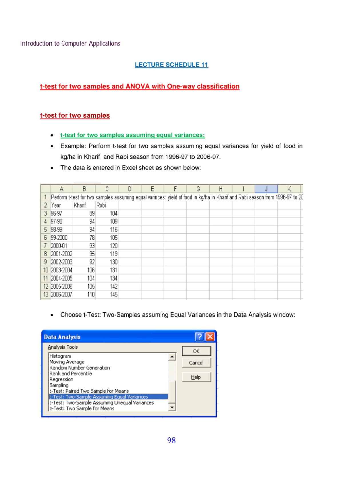 Introduction to computer applications (part 5) - Studocu