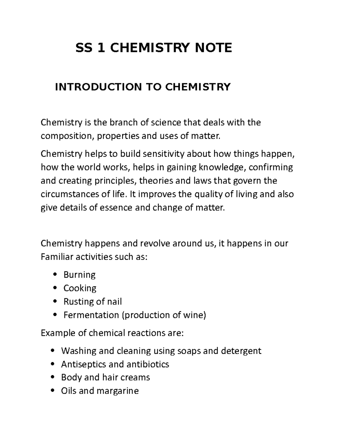 DOC-20230928-WA0006 - Good framework - SS 1 CHEMISTRY NOTE INTRODUCTION ...