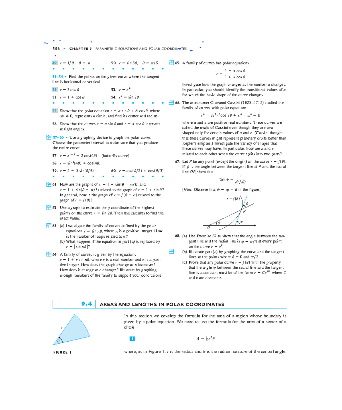 Math work ch - math work - ####### ; 65. A family of curves has polar ...