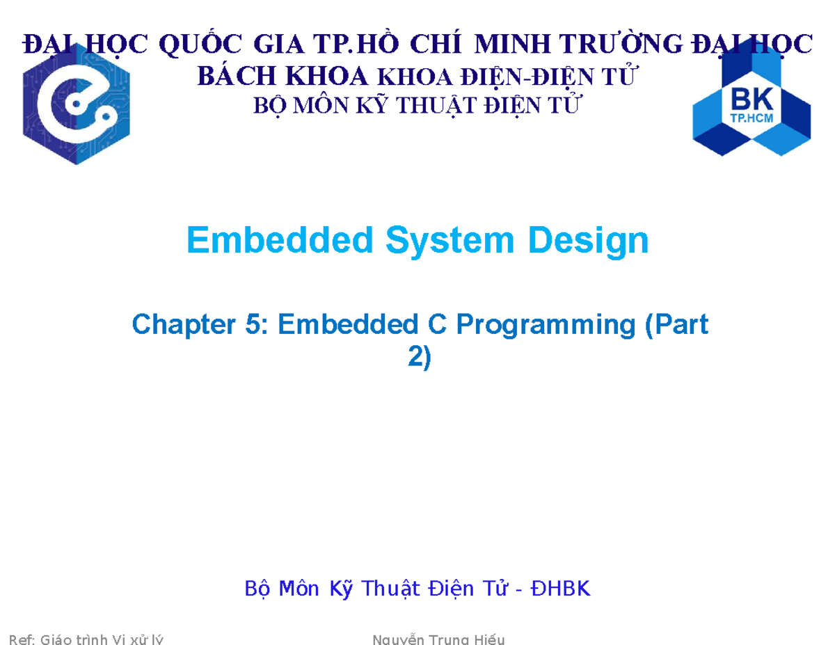 ESD-Ch5 2023 P2 - adadadwadwadwdưad - ĐẠI HỌC QUỐC GIA TPỒ CHÍ MINH TRƯỜNG ĐẠI HỌC BÁCH KHOA ...