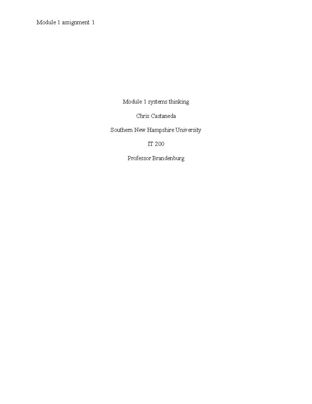 Module 1 Assignment - Module 1 assignment 1 Module 1 systems thinking ...