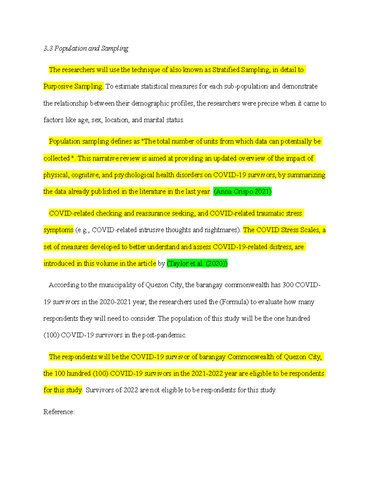 Population and Sampling Kenneth 9revised) - 3 Population and Sampling ...