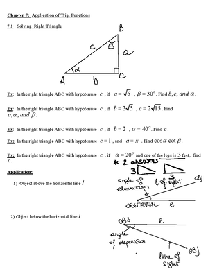 Trig Chapter 12 Review Answer Key 2021 - MAC 1114 - Studocu
