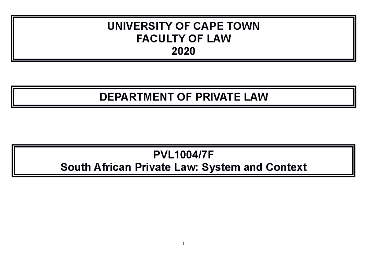SysCon Part 1 - Prof Robin Evans-Jones Lecture Notes - UNIVERSITY OF ...