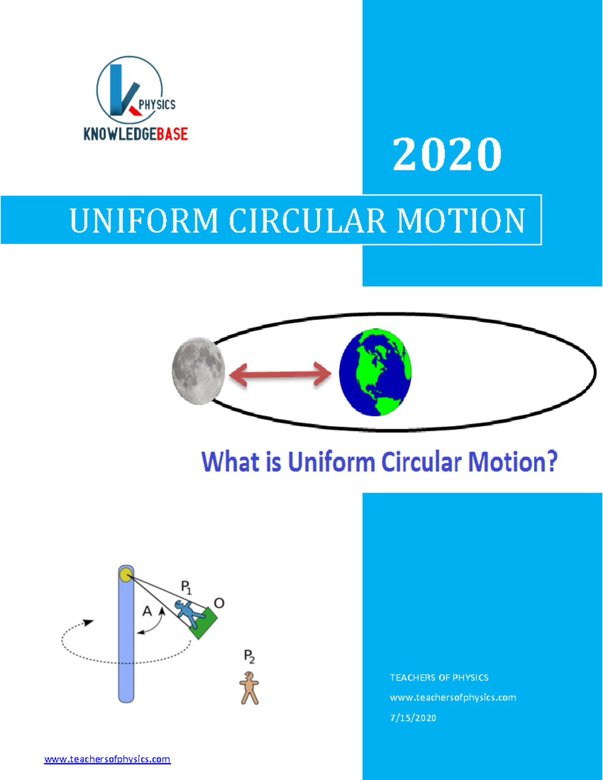 Uniform Circular Motion - 2020 TEACHERS OF PHYSICS teachersofphysics 7 ...