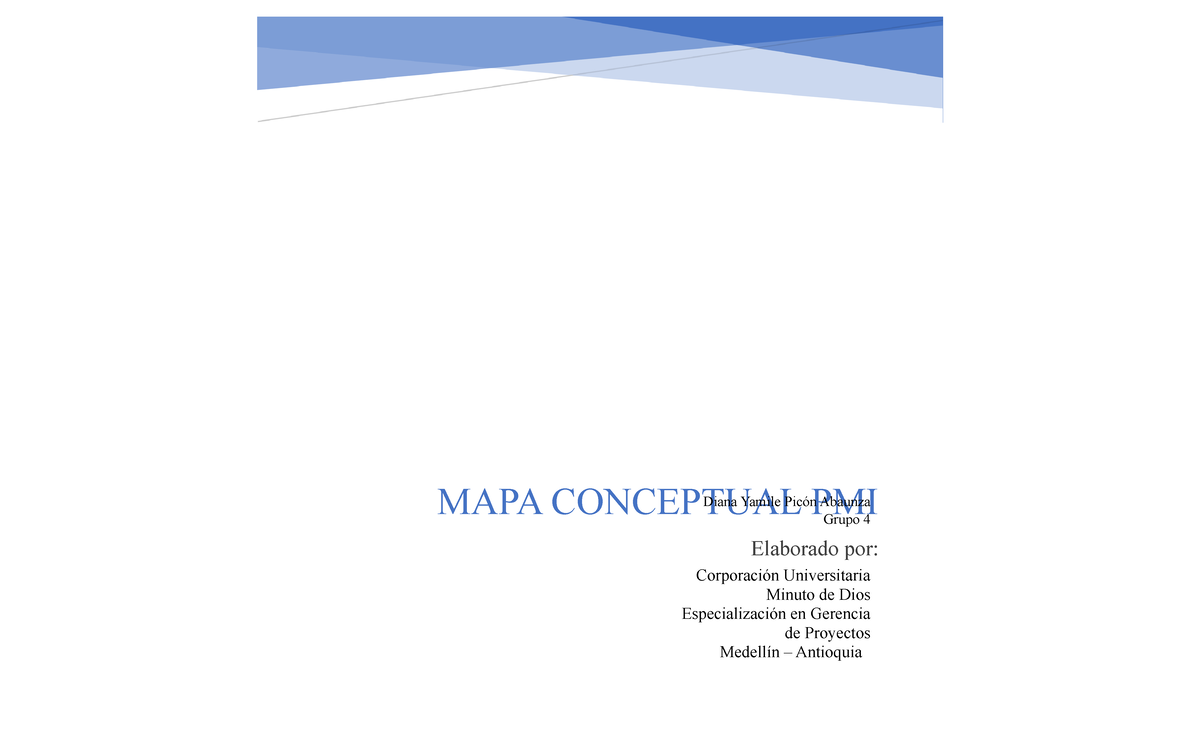MAPA Conceptual PMI - apuntes - MAPA CONCEPTUAL PMI Elaborado por ...
