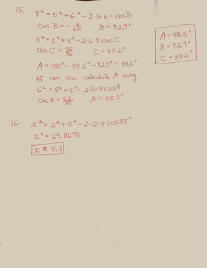 Math 1160 Test Review 2 Problems 1-14 - M1160 Review 2 Part 1 Solutions ...