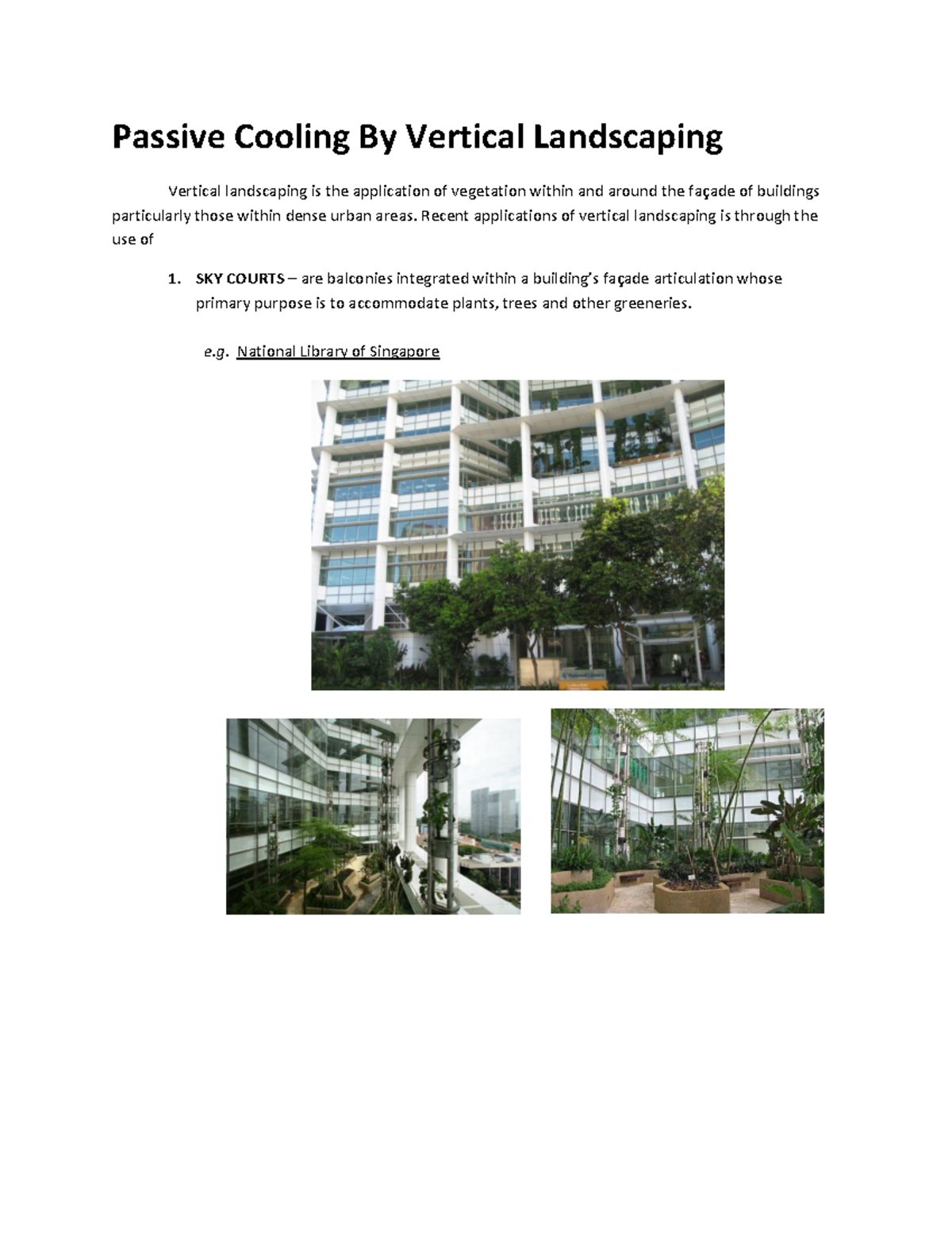 TD Vertical Landscaping - Passive Cooling By Vertical Landscaping ...