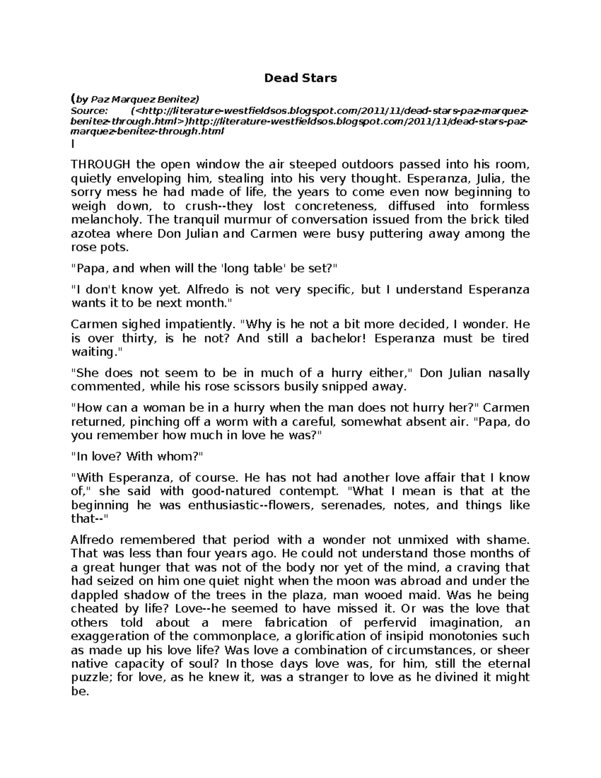 Dead-Stars - To read it in advance to have knowledge about it - Dead ...