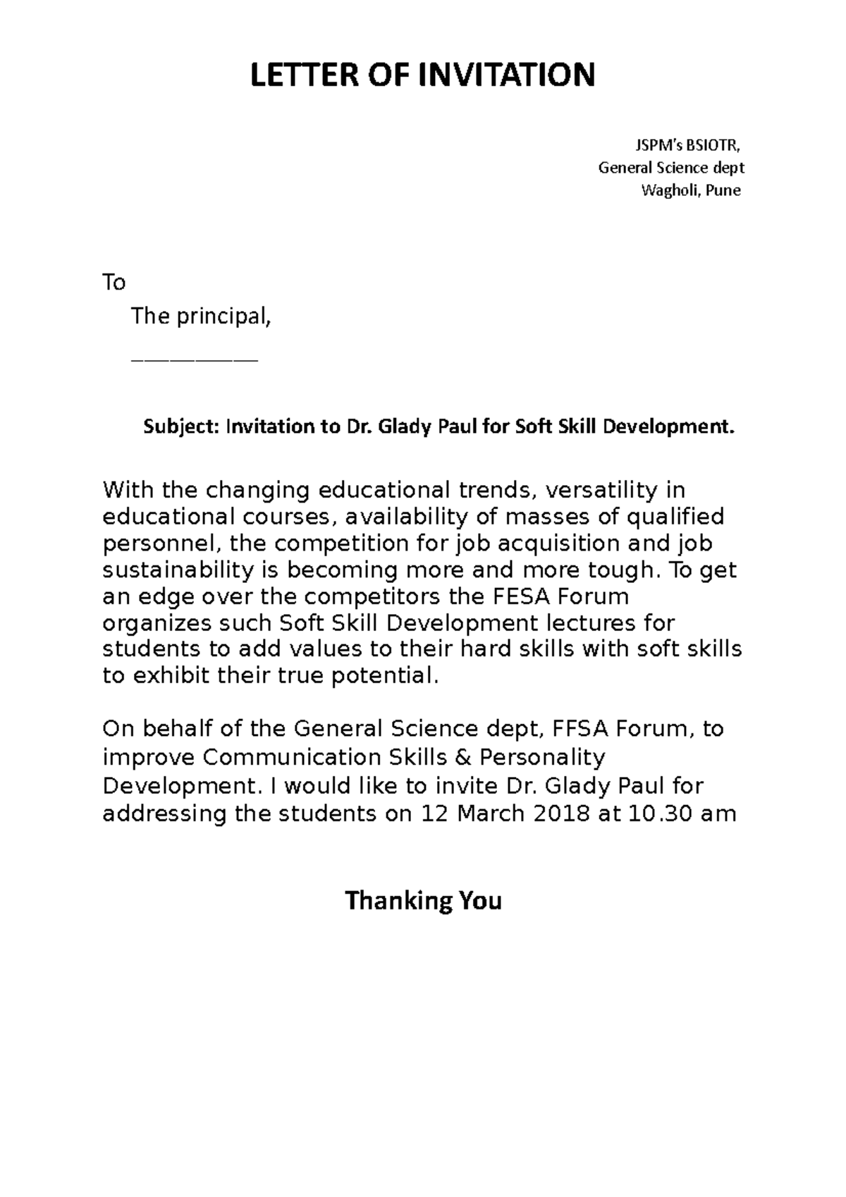 New Microsoft Word Document - LETTER OF INVITATION JSPM’s BSIOTR ...