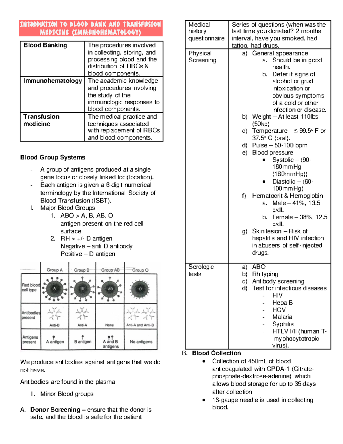 Chapter 07 - Introduction to Blood Bank Transfusion Medicine ...