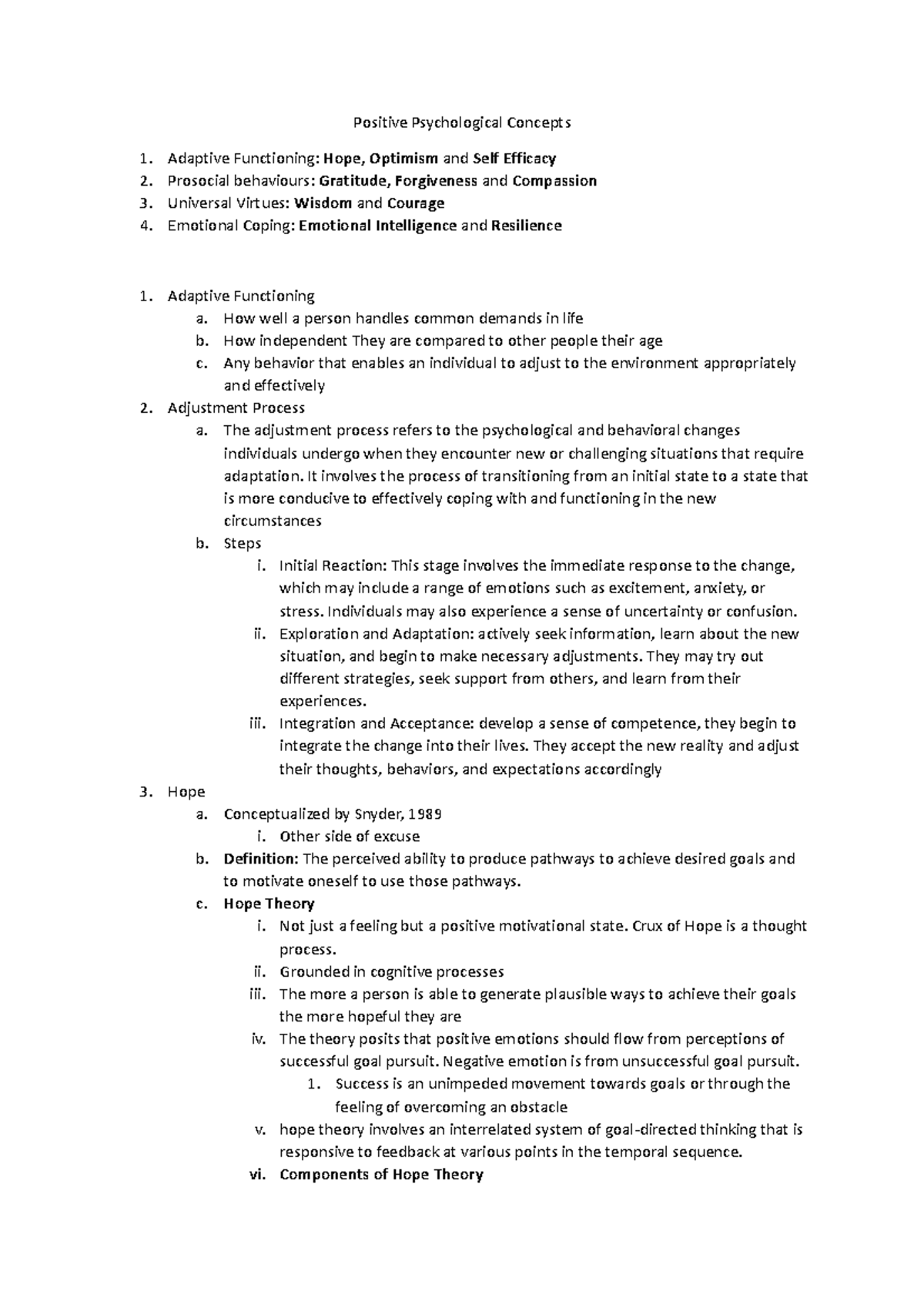 Mod 2 - Summary of Positive Psychology Course, of module 2 - Positive ...
