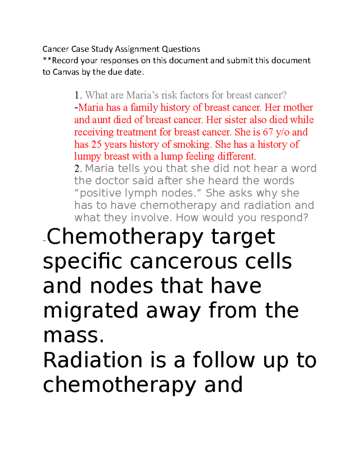 Cancer Case Study Assignment Questions - Cancer Case Study Assignment ...