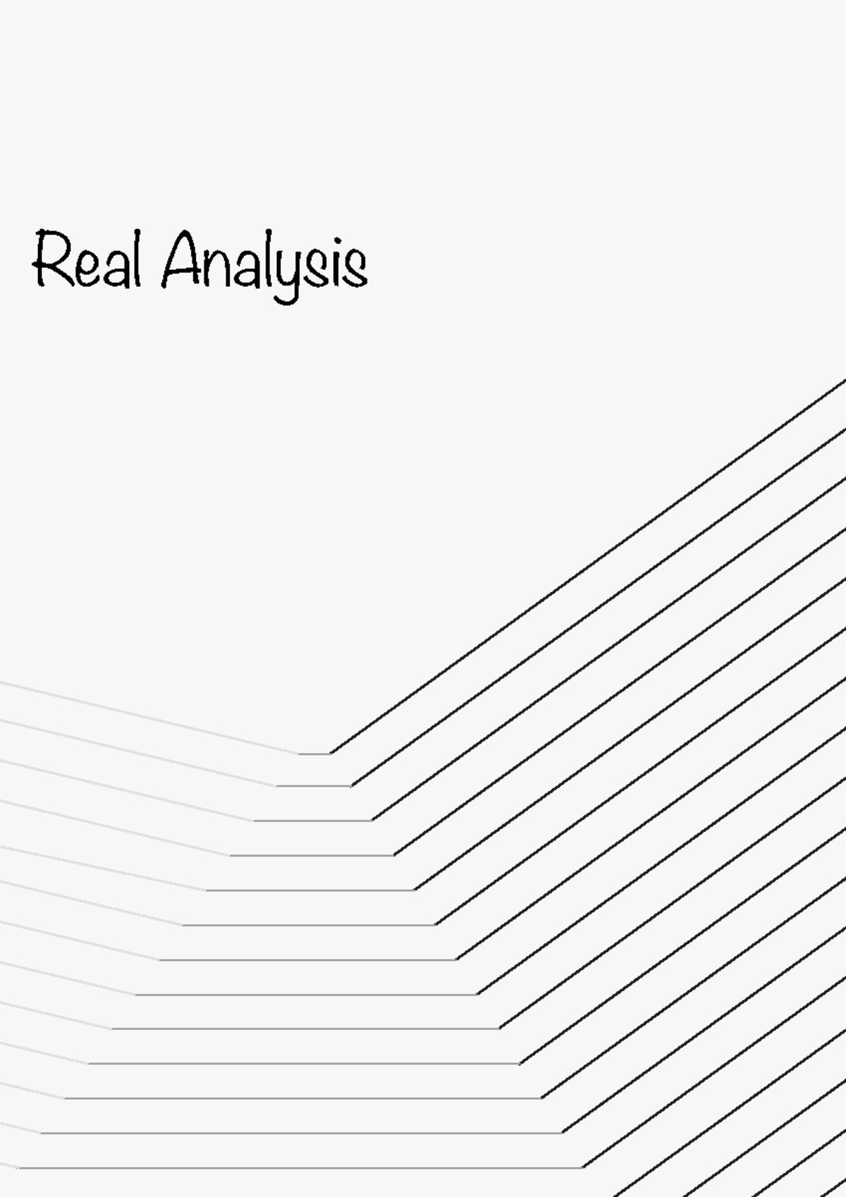 Jadas notes - Real Analysis ↓ ext book : check vula RA to overview ...