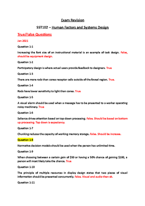 SST102 QUIZ01 - Quiz 1 for chapter 1-4 - SST102 QUIZ PLEASE HIGHLIGHT GREEN = 100% CORRECT ...