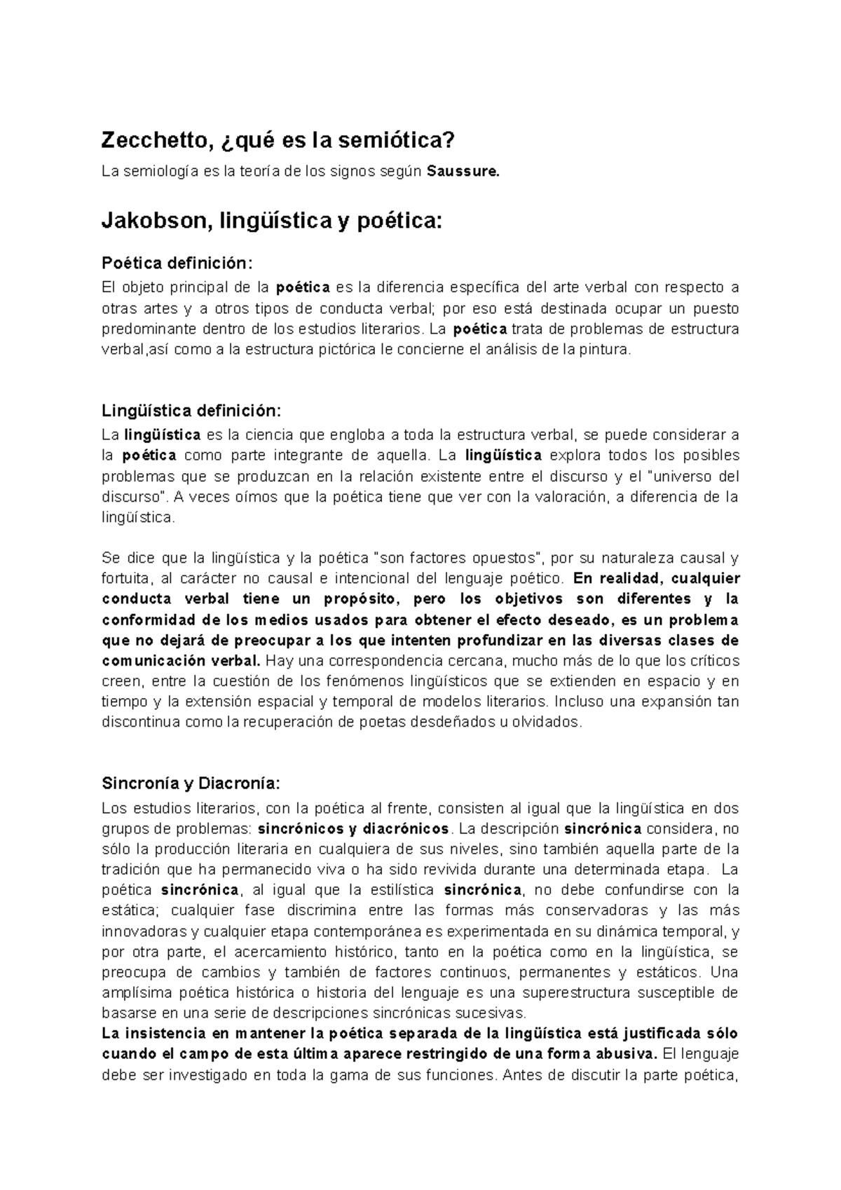 Resumen - Zecchetto, ¿qué es la semiótica? La semiología es la teoría ...