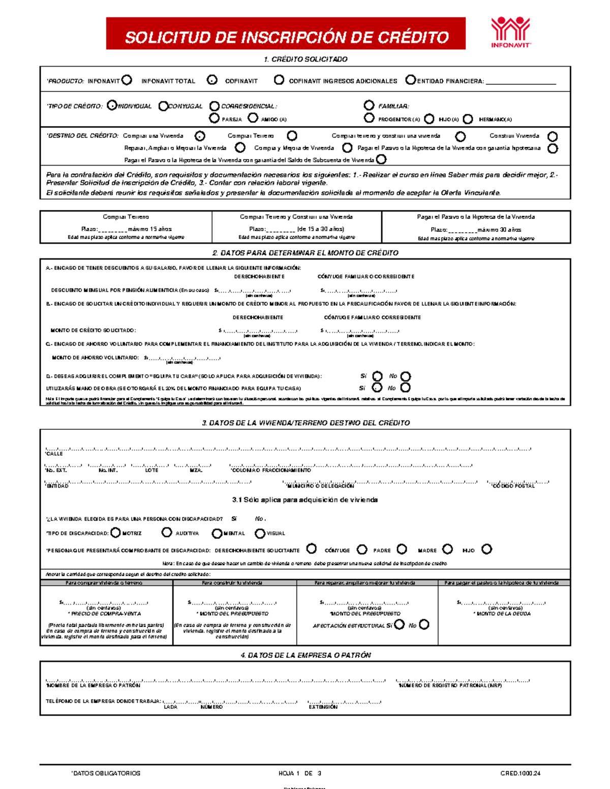 Solicitudde Inscripcionde Credito CRED-1000-23 041023-3 - *DATOS ...