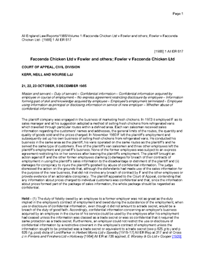 EMP WS3 Exemplar - EMPLOYMENT LAW AND PRACTICE UNIT 3 Task Exemplar ...