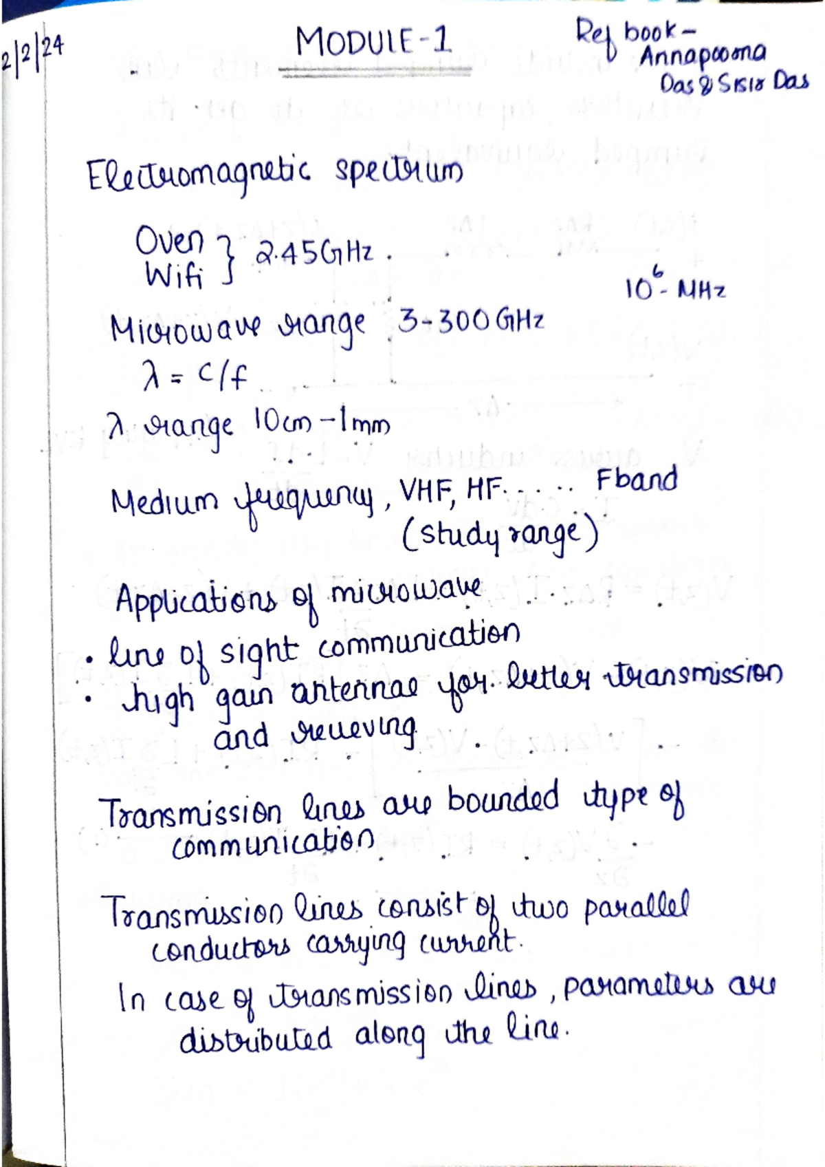 Electromagnetic wave guide - B.tech Electronics and Communication - Studocu
