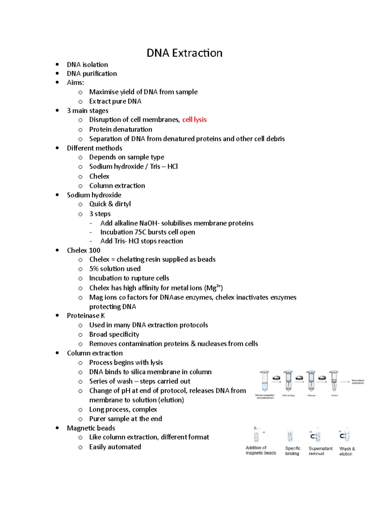 DNA Extraction - NaOH/Tris HCL and Chelex - DNA Extraction DNA ...