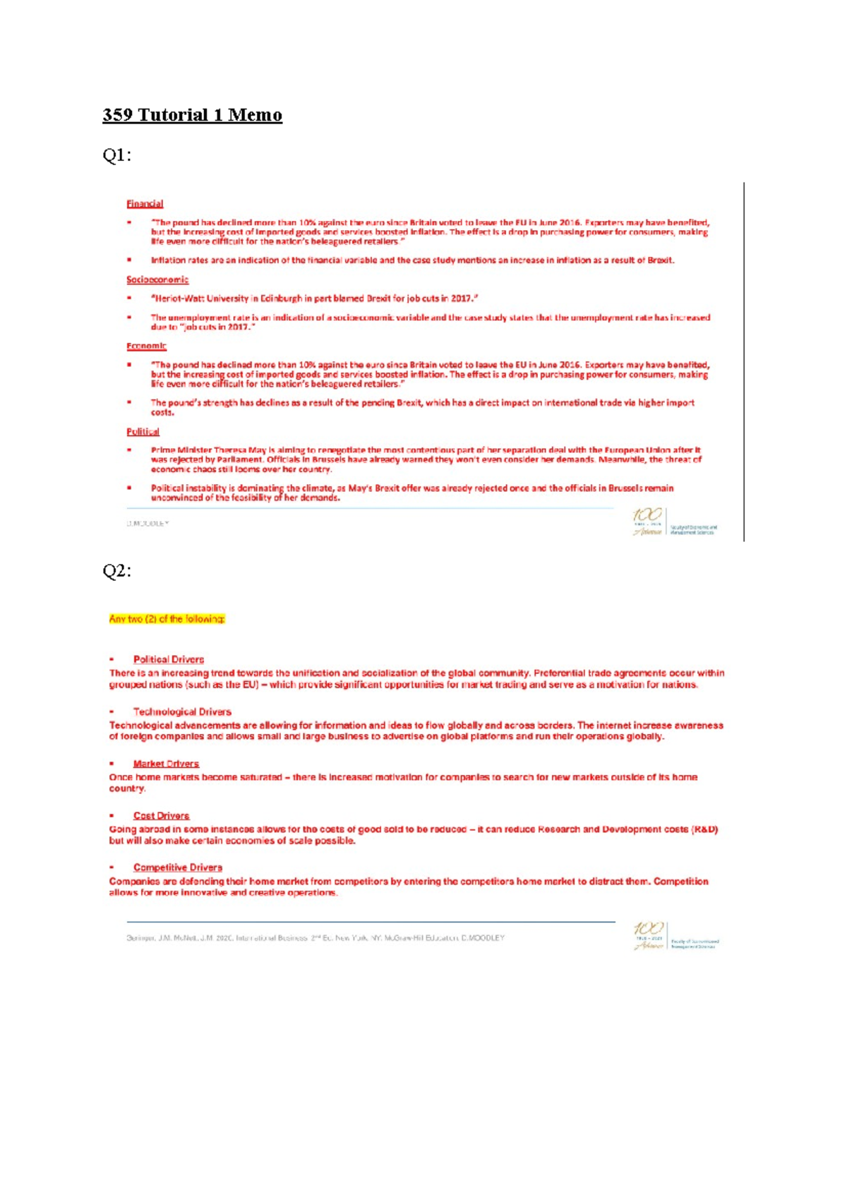 359 Tutorial 1 Memo - OBS 359 - 359 Tutorial 1 Memo Q1: Q2: Q3: (NB question) Q4: - Studocu