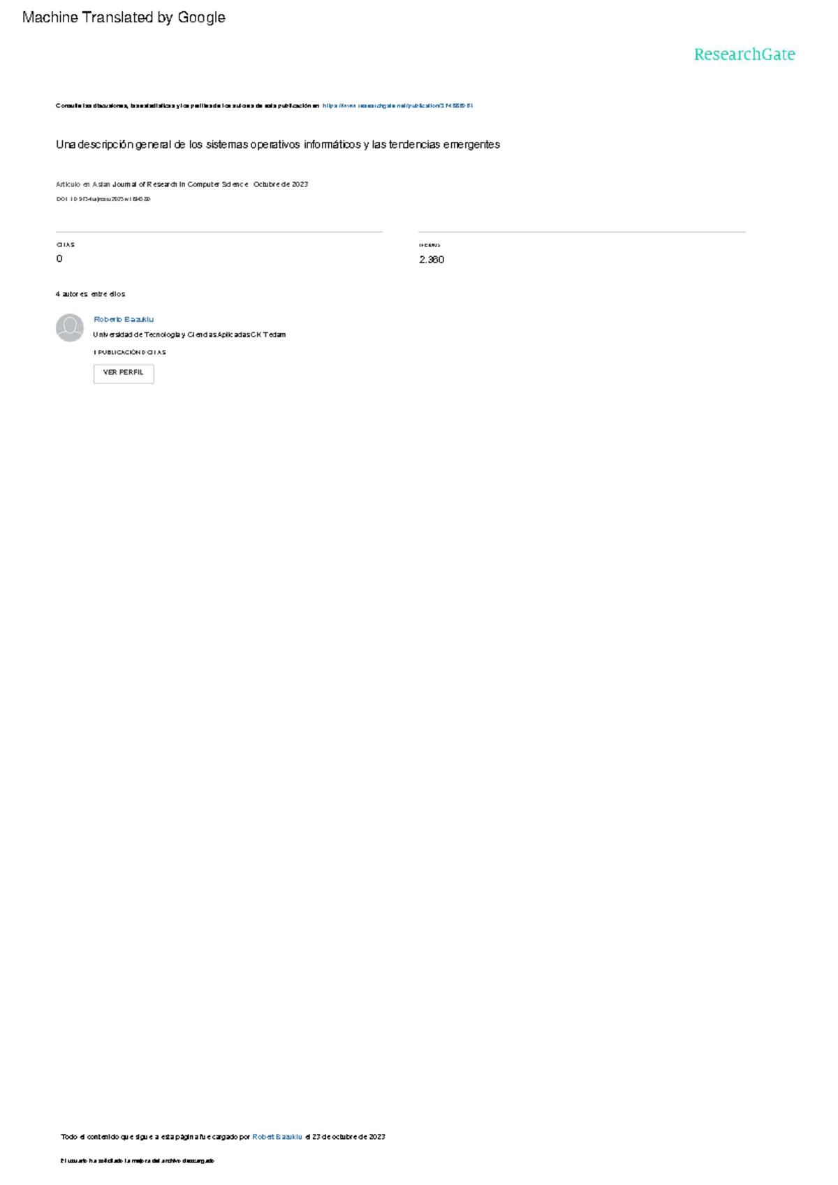 An Overview of Computer Operating Systems and Emerging Trends - DOI: 10 ...