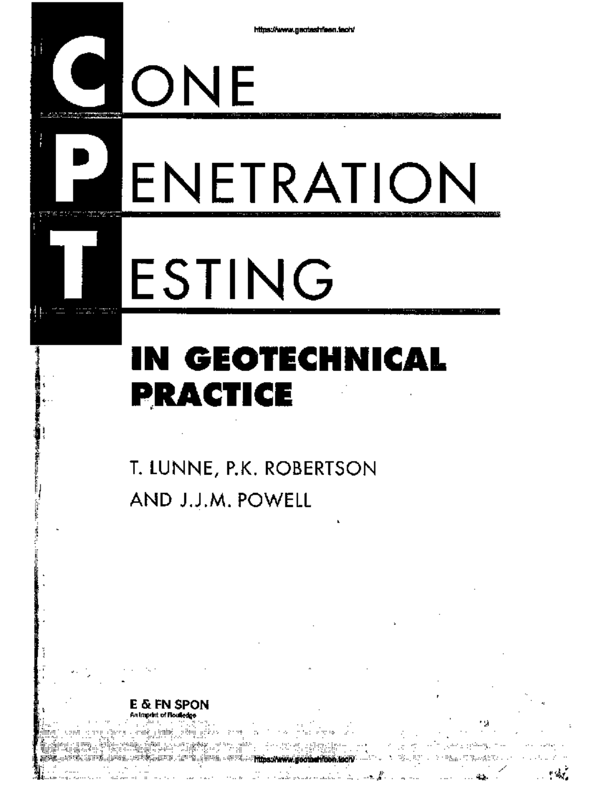 CPT primera parte compressed - CONE P ENETRATION ESTING IN GEOTECHNICAL ...