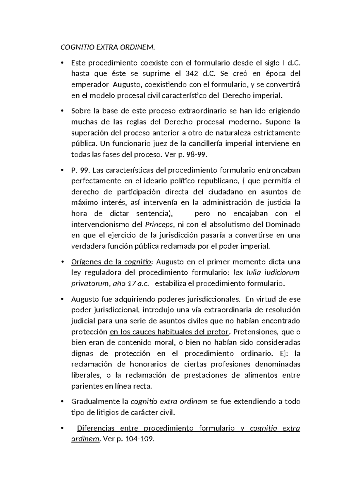 Tema 5. Cognitio extra ordinem - COGNITIO EXTRA ORDINEM. Este ...