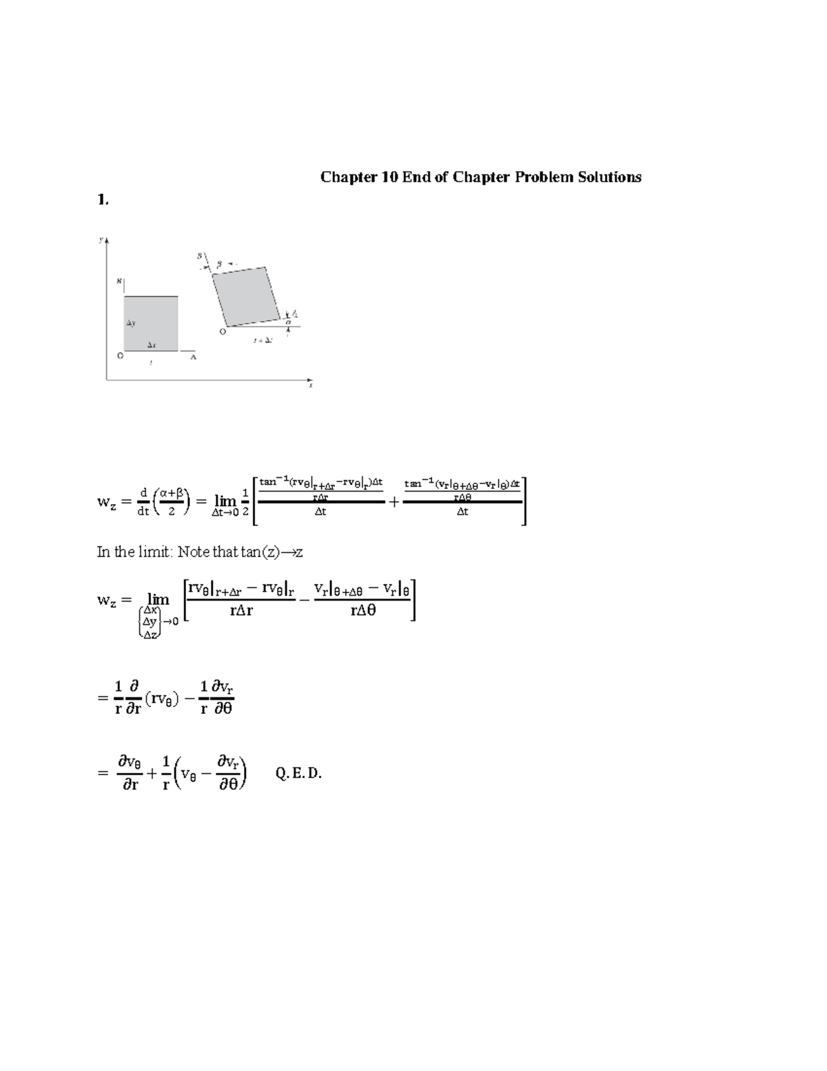 Ch10 - Chapter 10 solution - Chapter 10 End of Chapter Problem ...