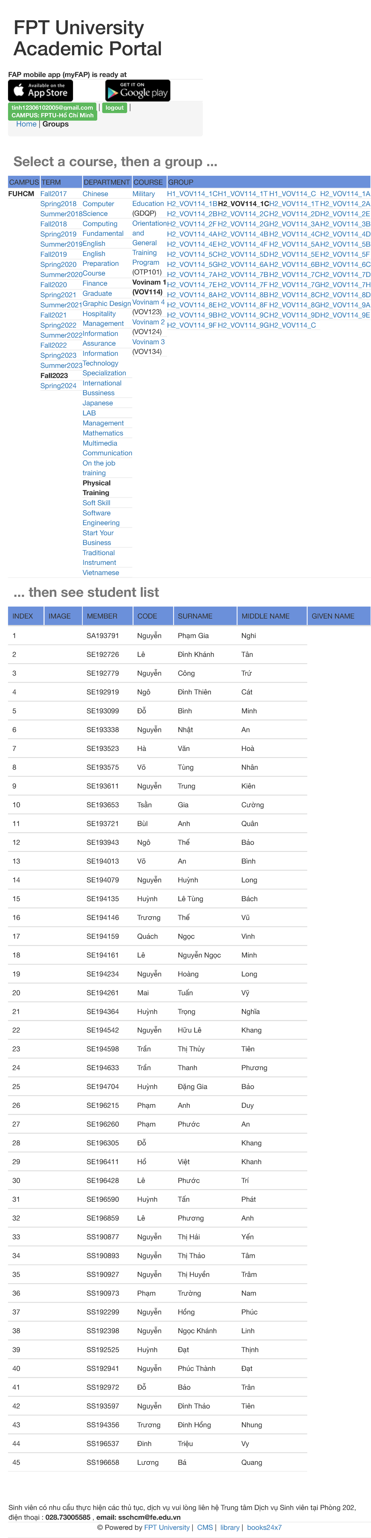 FPT University Academic Portal - FPT University Academic Portal FAP ...