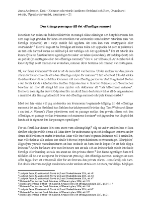 Retorisk analys - Analysen kommer att grunda sig på talets disposition enligt konstens regler ...