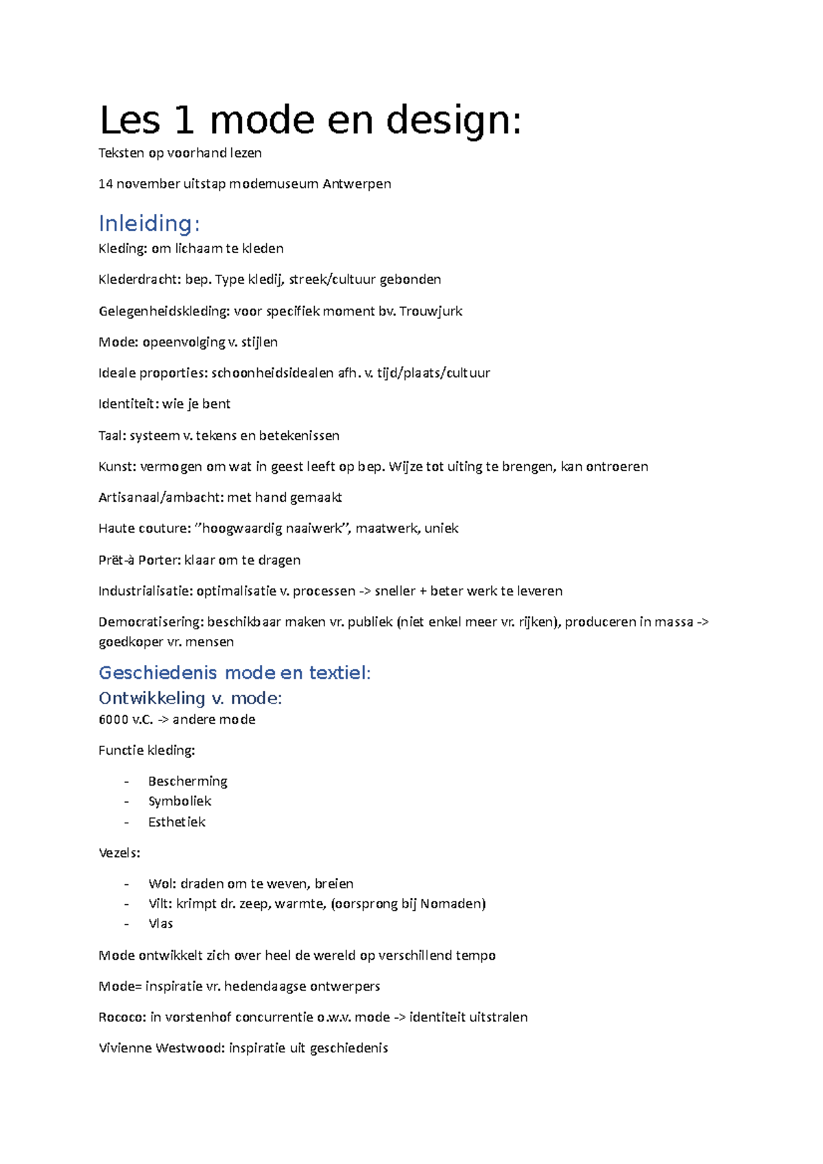 Mode en design LES 1, les 2, les 3 - Les 1 mode en design: Teksten op ...