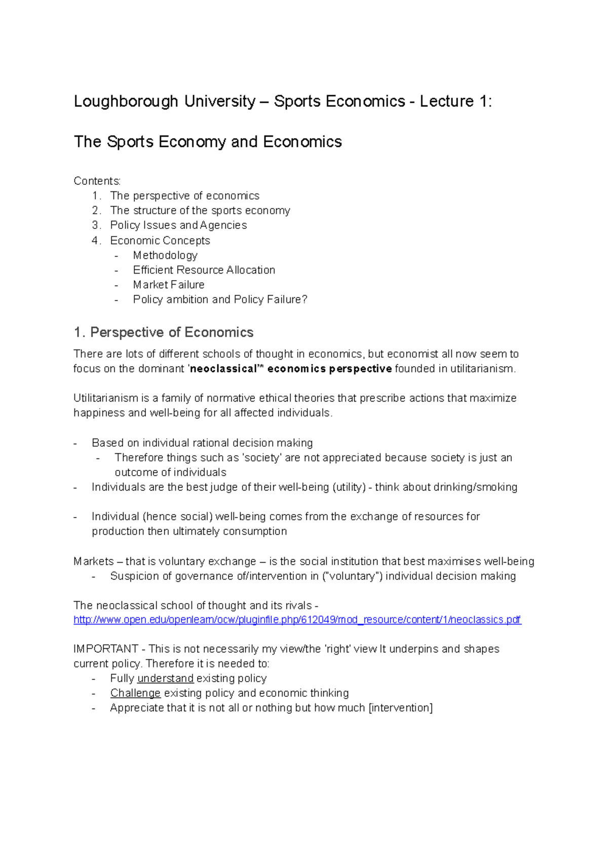 Sports Economics Lecture 1 - The Sports Economy and Economics ...